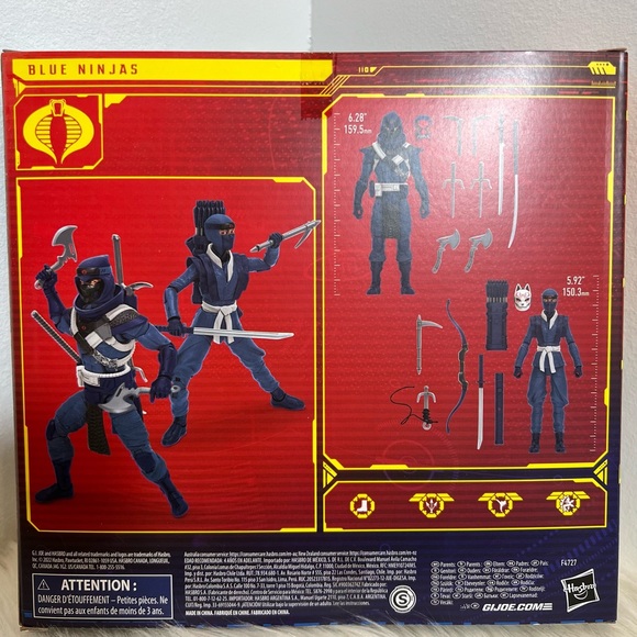 Hasbro | Toys | Gi Joe Classified Series Blue Ninjas Action Figure 2 ...